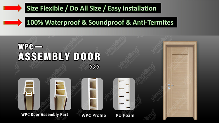 Buy Factory Various Waterproof Wpure wpc hollow door Wpc Assembly Doors ...